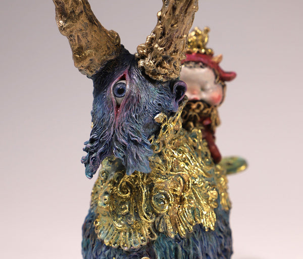 Akishi Ueda - 'Little Night of the Automata' - clay, doll eye and acry ...