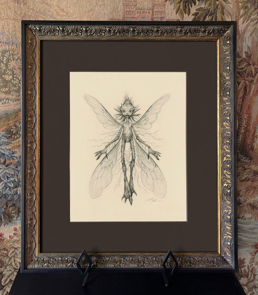 Audrey Benjaminsen - 'Woodland Root Fae' - graphite on 280 gsm paper ...