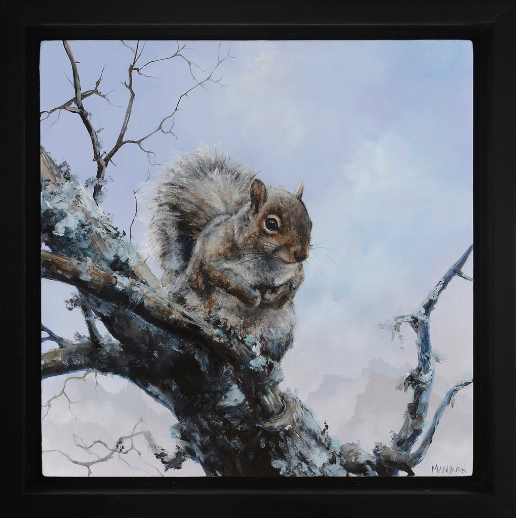 Brian Mashburn - "Squirrel 2" - oil on panel | Beinart Gallery