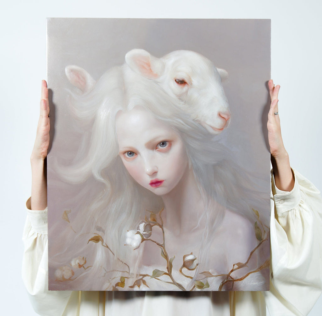 Ellen Sheidlin - "Noise Two" - oil on wood | Beinart Gallery