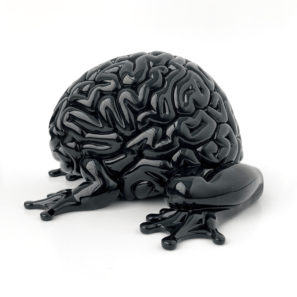 Emilio Garcia - 'Jumping Brain - Black, Beinart Gallery edition' - res