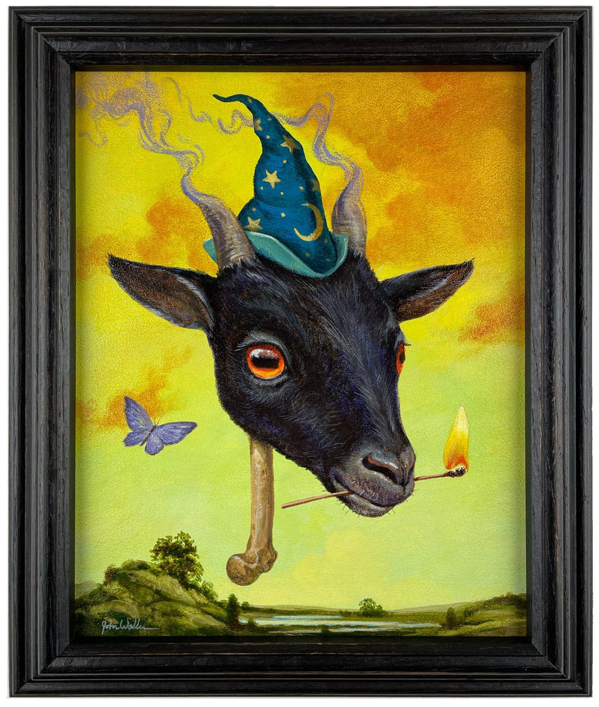 John Walker - "The Sorcerer's Hat" - acrylic on panel | Beinart Gallery