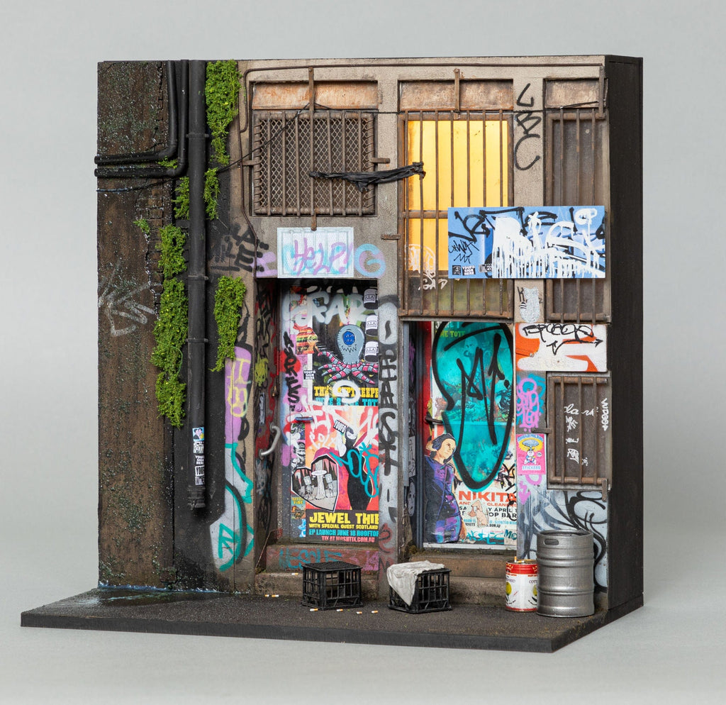 Joshua Smith - "Stevenson Lane" - MDF, balsa wood, resin, styrene, pap ...