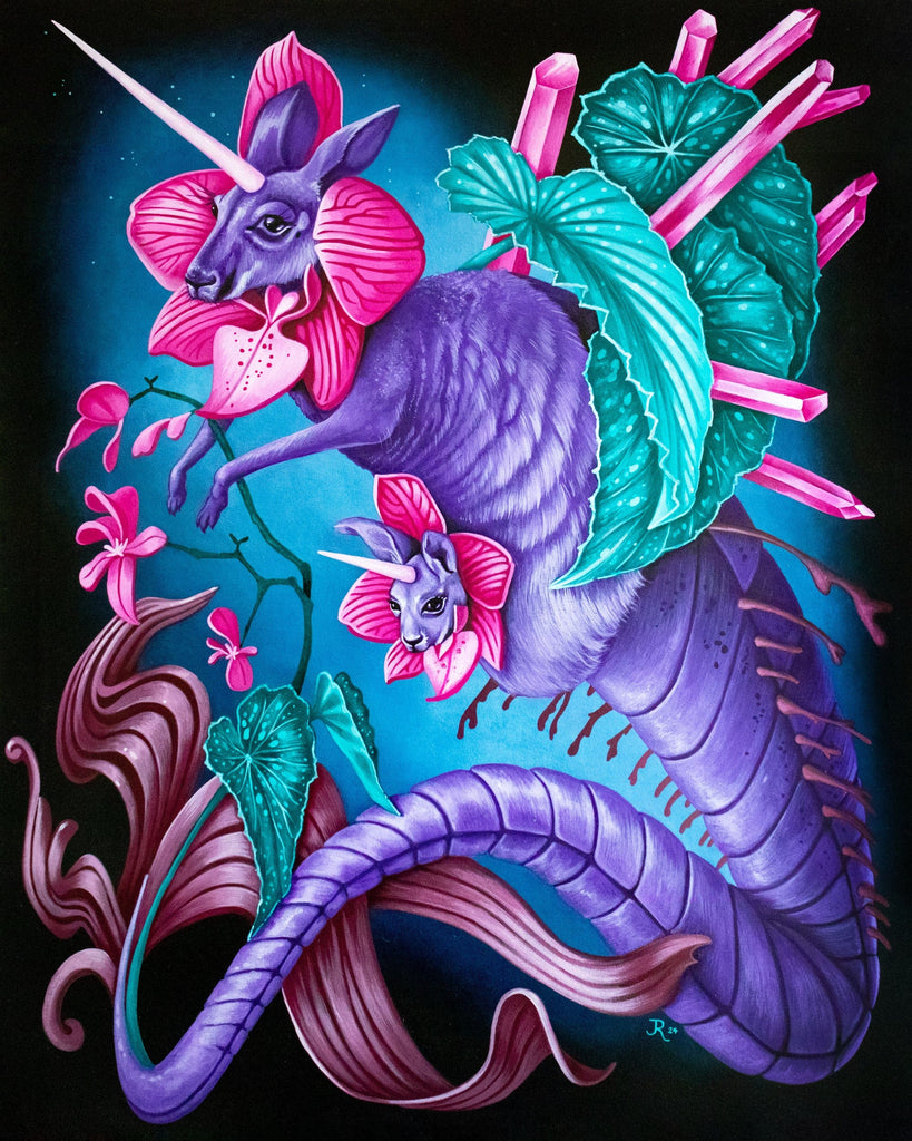 Julia A. Rich - 'The Guardian' - acrylic on wood board | Beinart Gallery