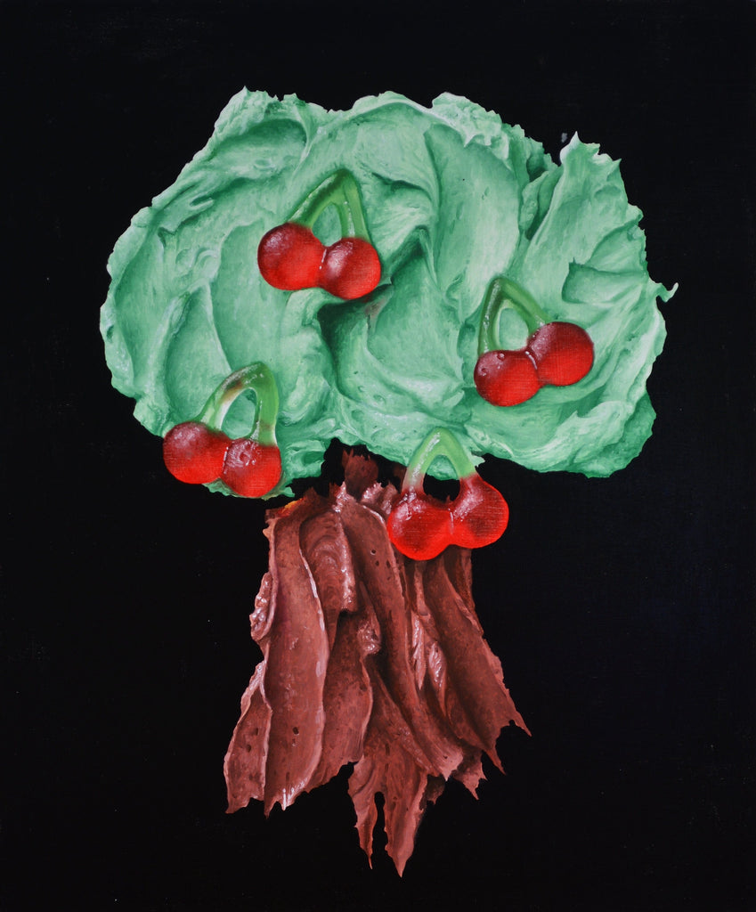 Katie Barron - 'Cherry Tree' - oil on panel | Beinart Gallery
