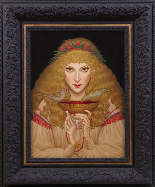 Kremena Chipilova - 'The Offering' - oil on panel | Beinart Gallery