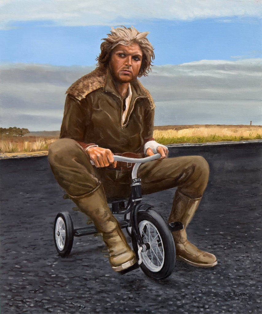 Mark Seabrook - "Mad Max: The Toecutter" - oil on cradled wood panel | Beinart Gallery