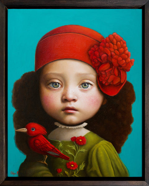 Olga Esther - "Seed 3" - oil on panel | Beinart Gallery