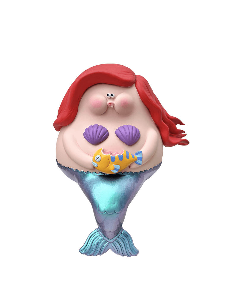 Sad Salesman - 'Mermaid!' - epoxy clay, acrylic, and resin on vinyl ...