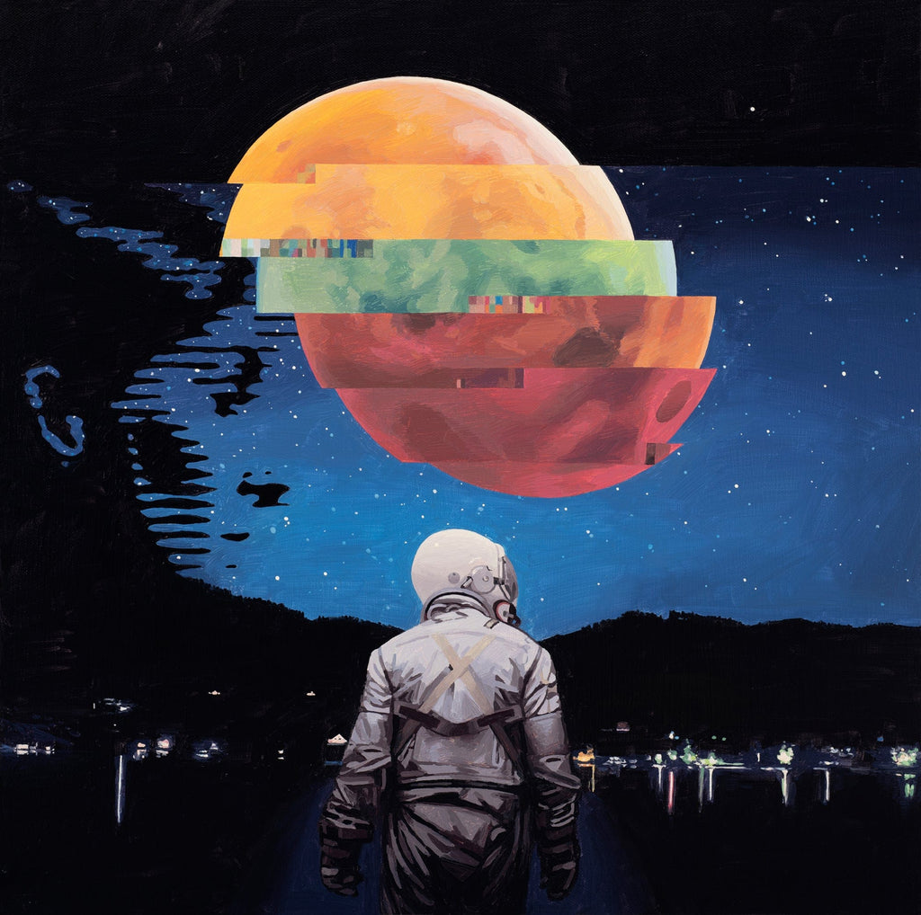 Scott Listfield - "Split Moon" - oil on canvas | Beinart Gallery