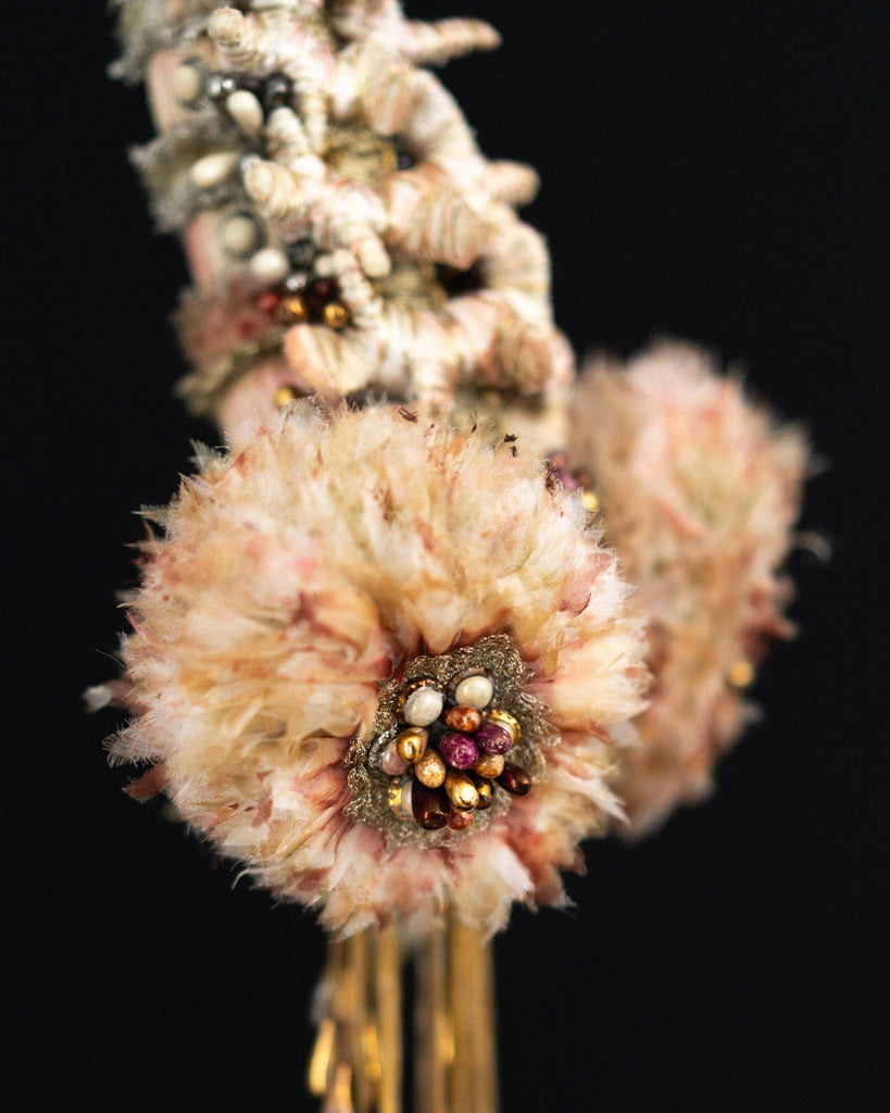 Selene Mauri Cochrane - "Spine" - Various fabrics, thread, wool felt ...