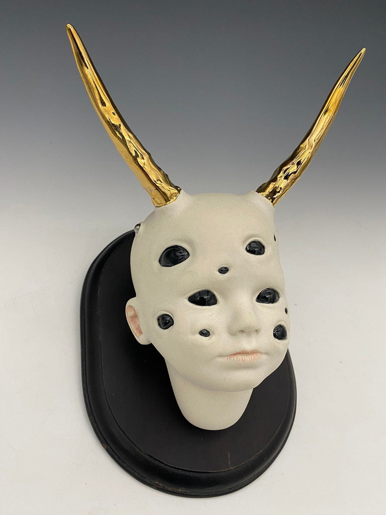 Skylar Fleming - "Argos" - porcelain, 22k gold luster and glaze ...
