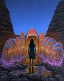 Wiley Wallace - "Lucid Path" - acrylic on panel | Beinart Gallery