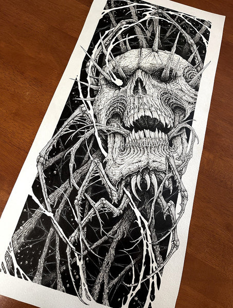 Wyrm - 'PARASITE' - Indian ink and art pen on Arches paper | Beinart ...