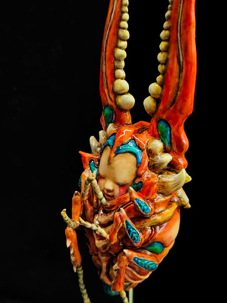 Hector Lim - 'Pinch Beetle' - resin & acrylic paint | Beinart Gallery