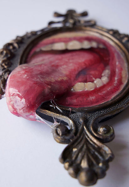 Tanya Gomelskaya - 'Tongue #20' - apoxie sculpt, resin & oil paint on ...