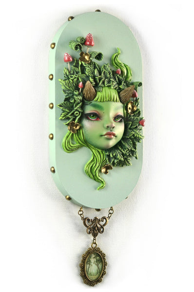 Xhanthi - 'Amanita Greenheart' - resin, metal, clay & acrylics ...