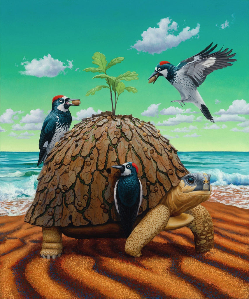 Jon Ching - "Neogenesis" - oil on wood | Beinart Gallery