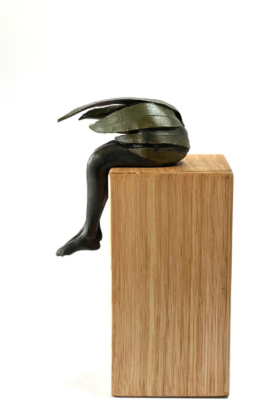 Kate Gorman - "Insomnolence #3" - bronze on Tasmanian oak base ...