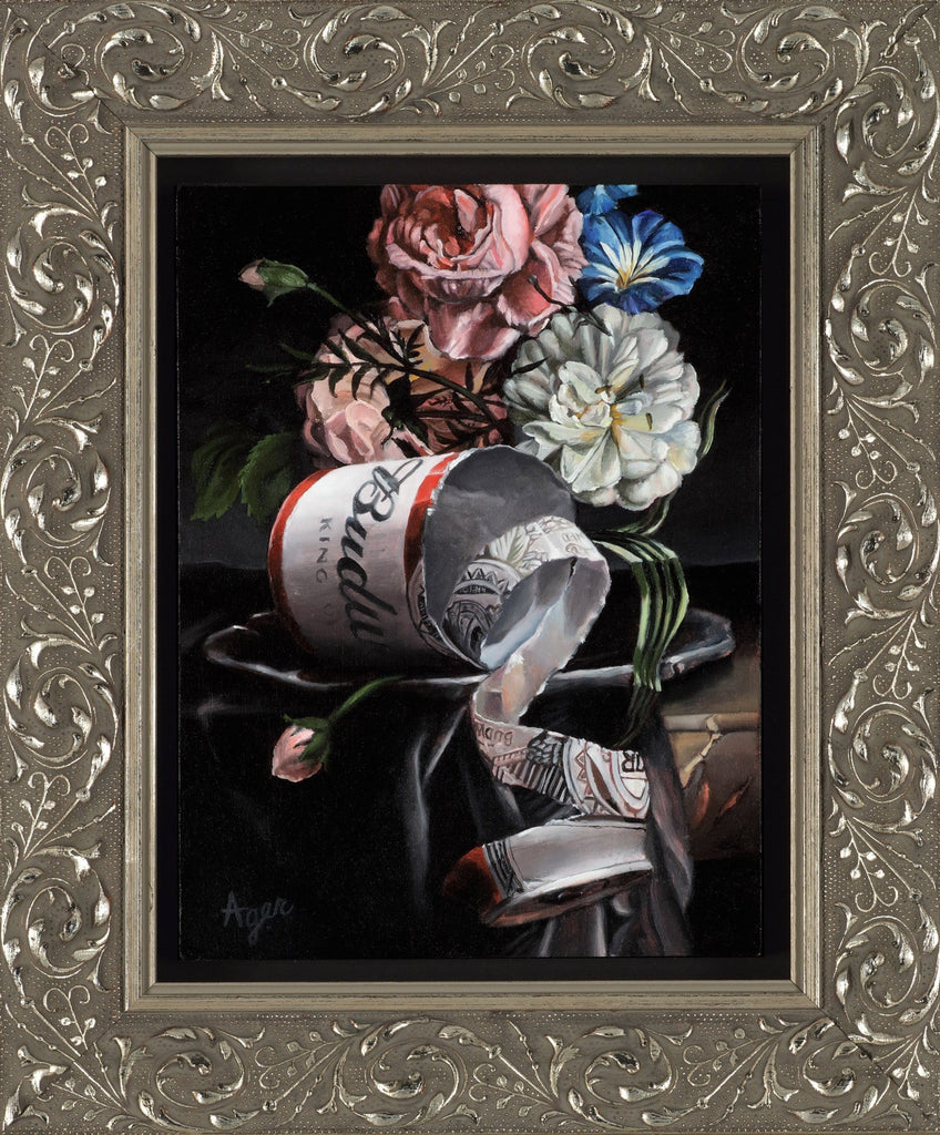 Kathy Ager - "The Unraveling" - oil on wood | Beinart Gallery