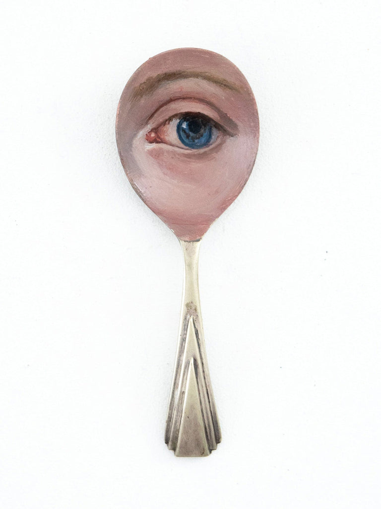 Robyn Rich - "Joy" - oil on vintage spoon | Beinart Gallery
