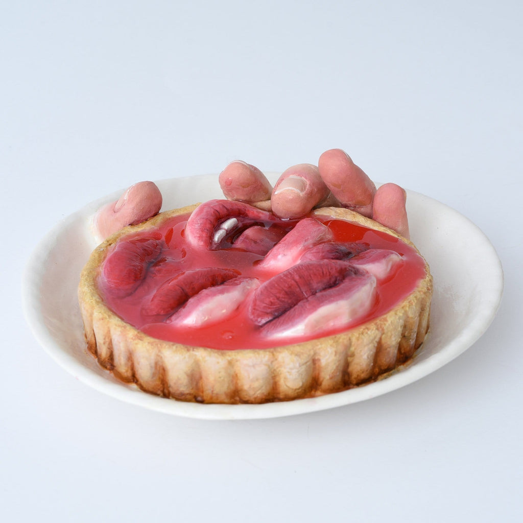Ronit Baranga - "Pie #5" - clay, acrylic paint, epoxy resin, glaze ...