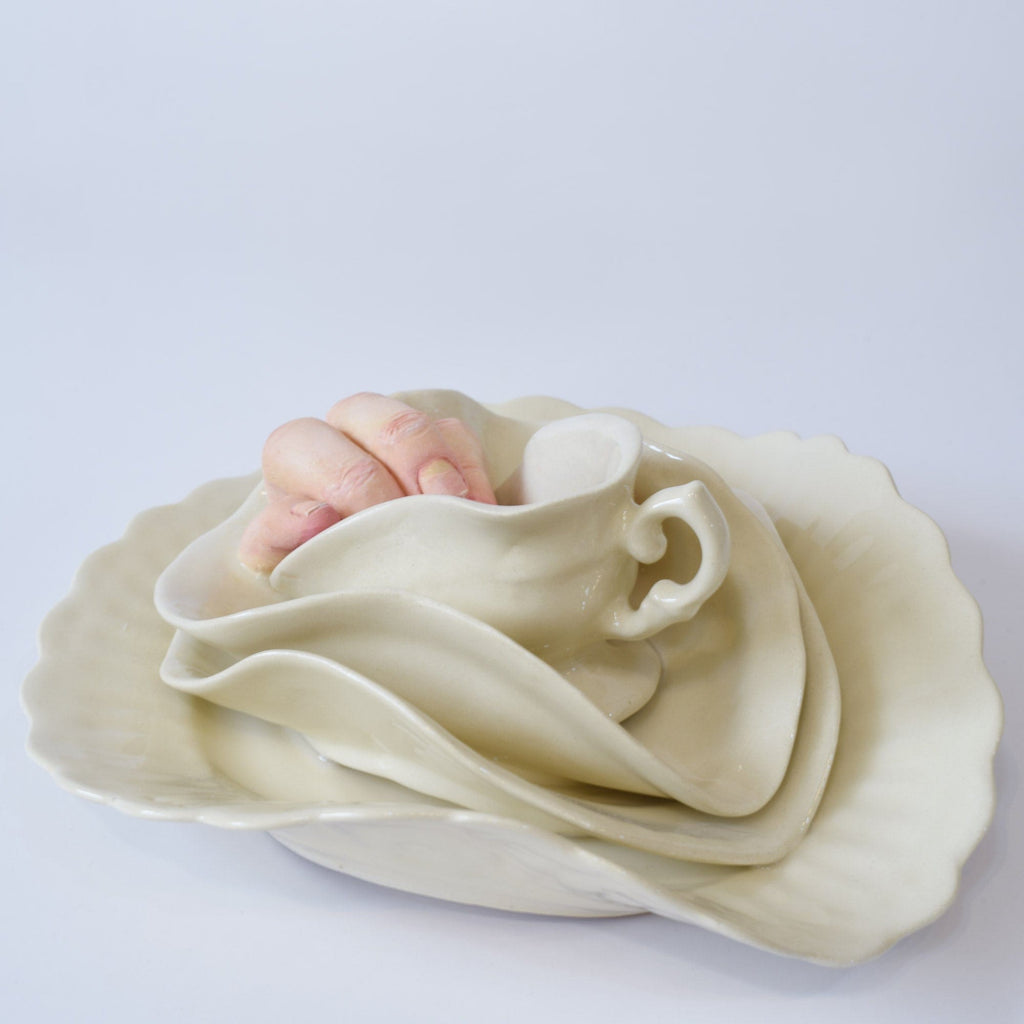 Ronit Baranga - "The Intimate Series (2023) #1" - clay, glaze, acrylic ...