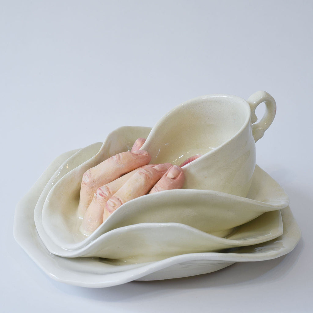 Ronit Baranga - "The Intimate Series (2023) #3" - clay, glaze, acrylic ...