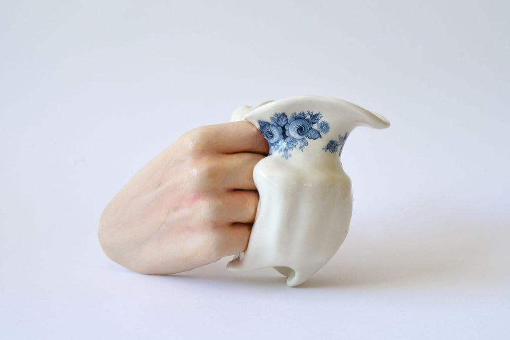 Ronit Baranga - "Whispering to Myself 2019 #3" - clay, glaze, acrylic ...