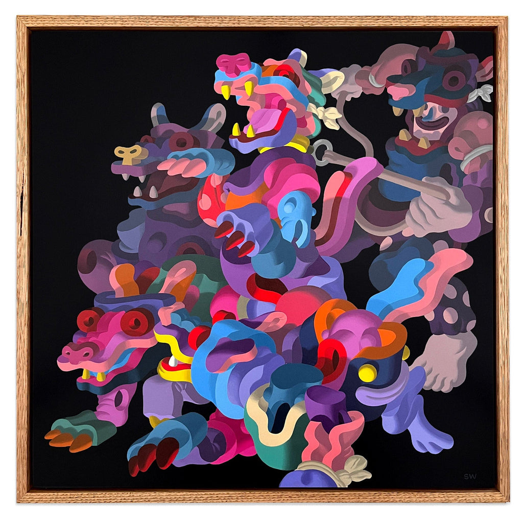 Sean Edward Whelan - "The Hounds" - acrylic on wooden panel | Beinart ...