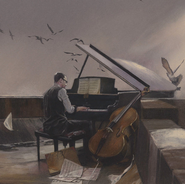 Sean Layh - "Waterwall - Revisited" - tinted charcoal, conte, pastel ...