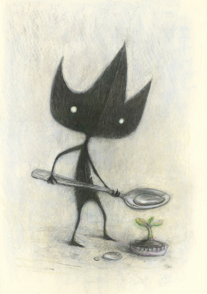 Shaun Tan - "Eric" - pastel on paper | Beinart Gallery