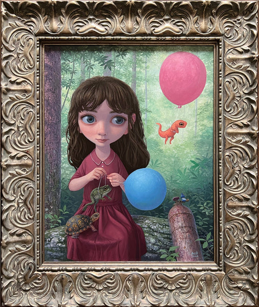 Thomas Ascott - "Balloon Animals" - oil on board | Beinart Gallery
