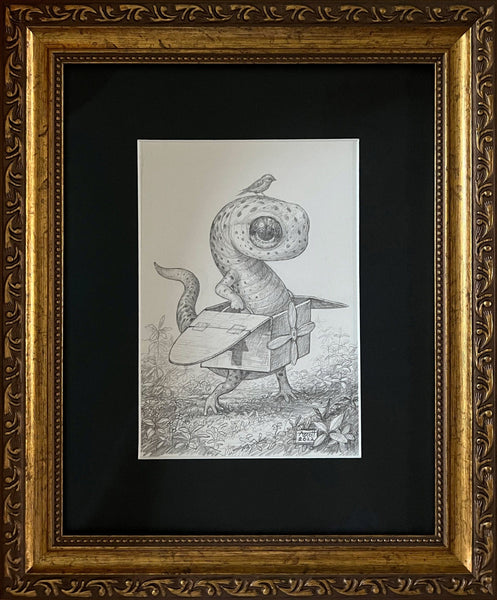 Thomas Ascott - "Flaps Extended" - graphite on paper | Beinart Gallery