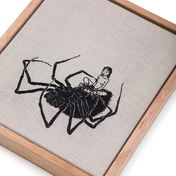 Adipocere - “We’ll Be Fine” - hand embroidery on natural linen, cotton ...