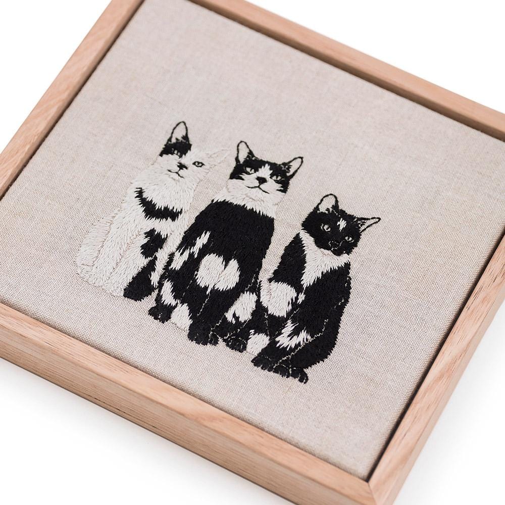 Adipocere - “Rule of Three” - hand embroidery on natural linen, cotton ...