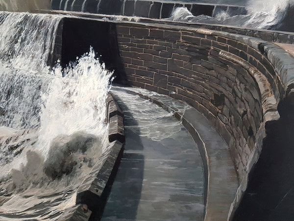 Sean Layh - "Surge"- oil on wood | Beinart Gallery