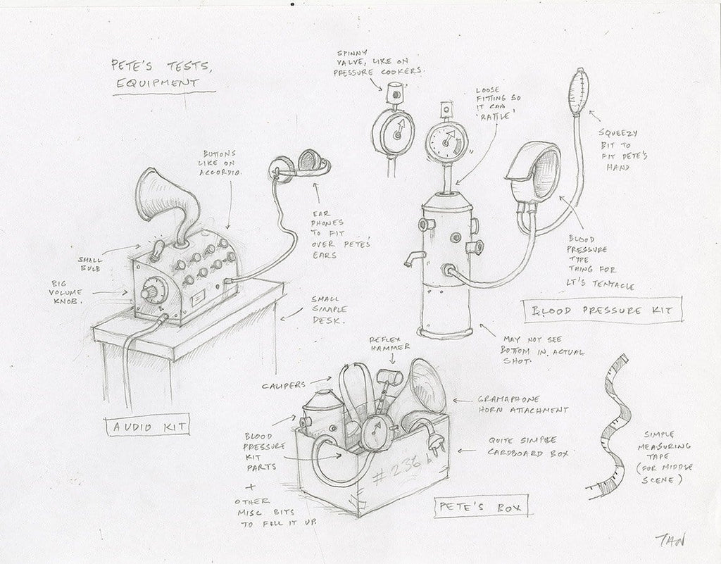 Shaun Tan - Lost Thing film concept art: Pete's Gadgets (2007) - penci ...